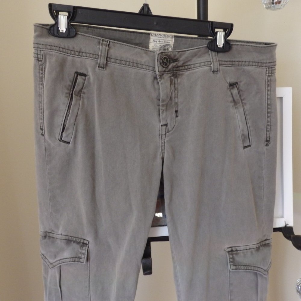 Dylan George Anja Slim Cargo Pants Light Army Green S… - Gem